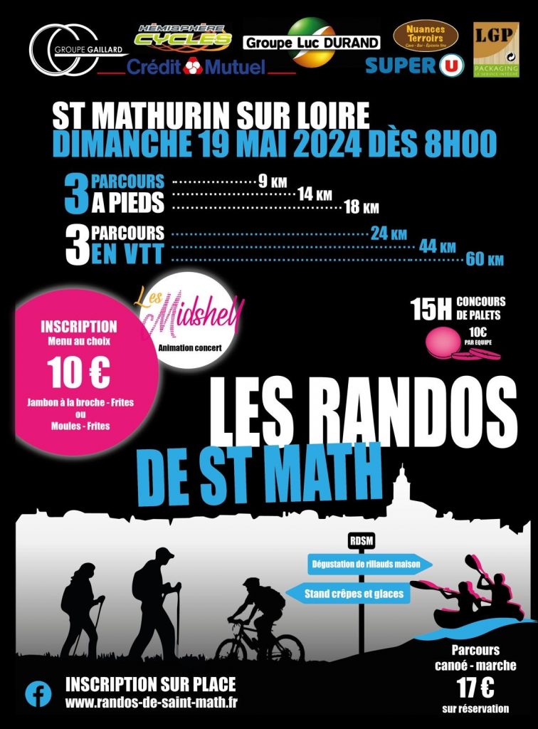 RDSM 2024, l’affiche ! | Edition 2025 des Randos de Saint Math